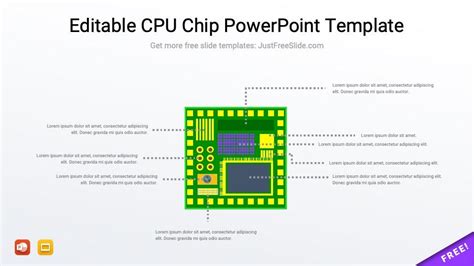 Free Editable CPU Chip PowerPoint Template Just Free Slide
