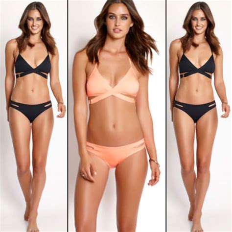 Women Push Up Padded Bra Bandage Bikini Set Swimsuit Triangle Swimwear