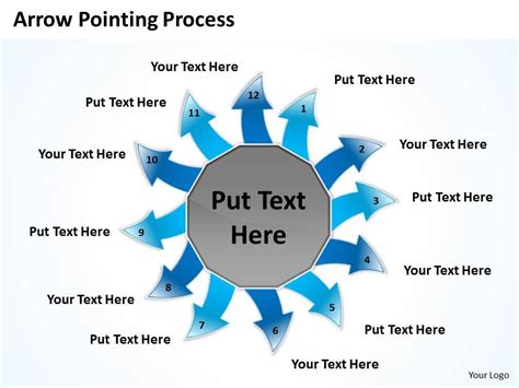 Arrow Pointing Process PowerPoint Templates Download PPT Background Template Graphics