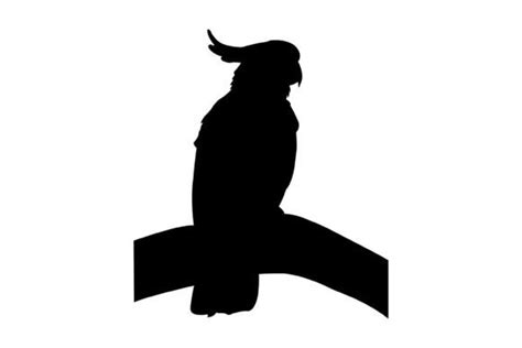 Parrot Silhouette Graphic By Illustrately · Creative Fabrica