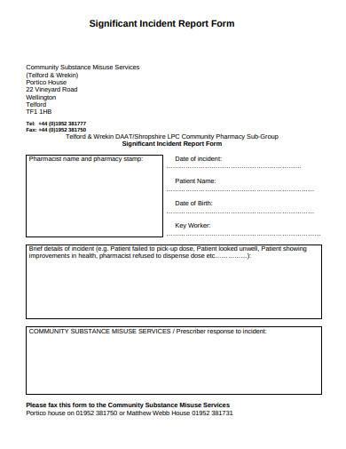 Free 9 Significant Incident Samples In Pdf Ms Word