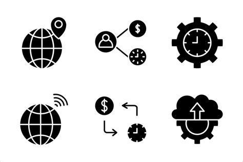 Digital Icon Set Illustration On A White Background 55332547 Vector