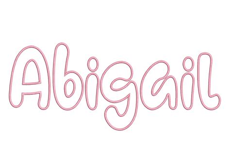 Retro Abigail Handwritten Cursive Font Applique Alphabet Machine Embroidery Designs Assorted