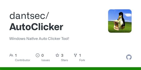 GitHub Dantsec AutoClicker Windows Native Auto Clicker Tool