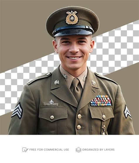 Uma Foto Em Png De Um Soldado Do Exército Vestindo Um Uniforme