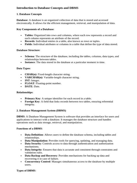 Database Concepts And Dbms Pdf