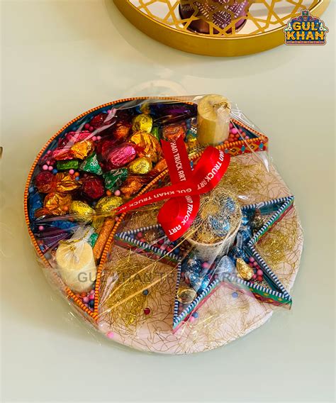 Crescent Star Tray Gift Basket Gul Khan Truck Art Corporate