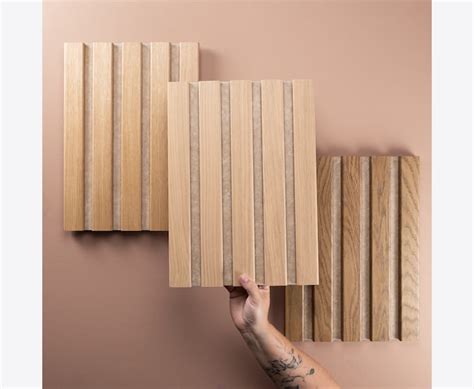 Ribwall Ek Raw Blond Väggpanel