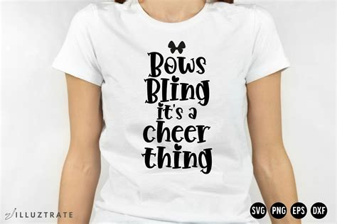 Bows Bling Its A Cheer Thing Svg Cut Graphic By Illuztrate · Creative
