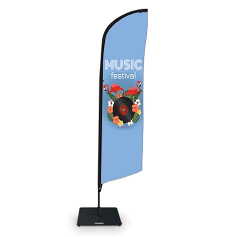 Printed Festival Feather Flag For Events And Festivals