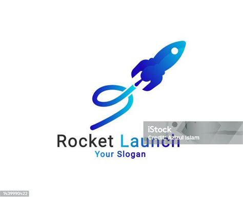 Logo Roket Startup Logo Peluncuran Logo Peluncuran Roket Templat Logo