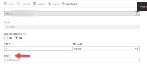 Creating A Cname Record How To Set The Alias · Issue 13382 · Azureazure Cli · Github