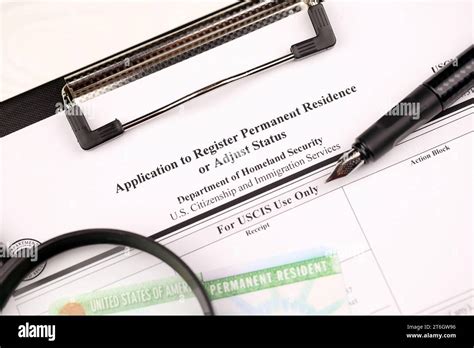 I 485 Application To Register Permanent Residence Or Adjust Status Form