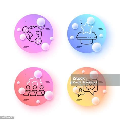 팀워크 시간 관리 및 우승자 연단 최소 라인 아이콘 웹 응용 프로그램 인쇄용 벡터 3차원 형태에 대한 스톡 벡터 아트 및 기타 이미지 3차원 형태