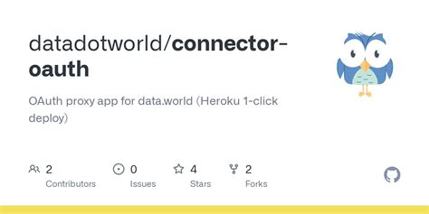 GitHub Datadotworld Connector Oauth OAuth Proxy App For Data World Heroku Click Deploy