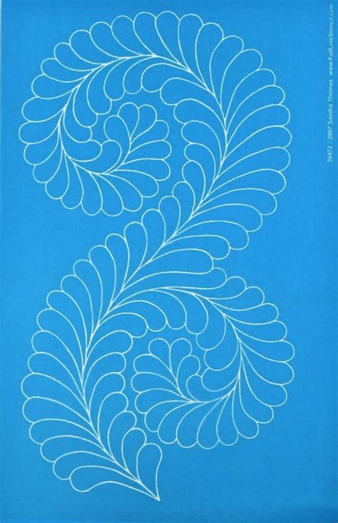 30472 Fancy Feather Border Hancy Creations Full Line Stencil Store