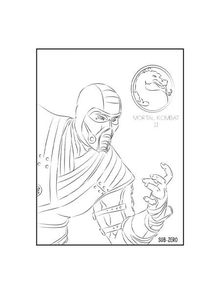 Mortal Kombat Coloring Pages