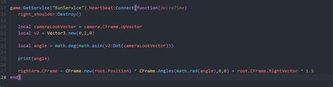 why does the angle go back down once it reaches 90 scripting support
