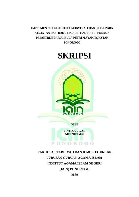 Pdf Implementasi Metode Demonstrasi Dan Drill Pada Dokumentips