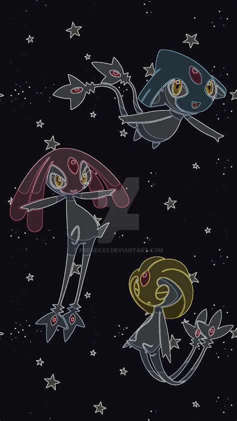 Pokemon Legendaries Uxie Mesprit Azelf By Preseax3 On Deviantart