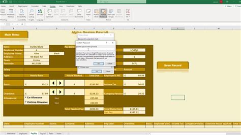 Protecting And Unprotecting Worksheets And Workbooks Microsoft Excel
