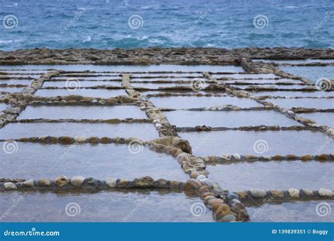Salt Pans On Gozo Island At Malta Stock Image Image Of Island