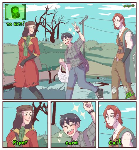 Degin00s Art Dump [piper X Curie X Cait] Theyre Traveling To Meet