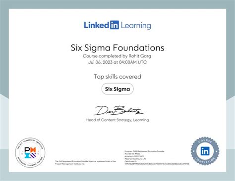 rohit garg on linkedin certificate of completion