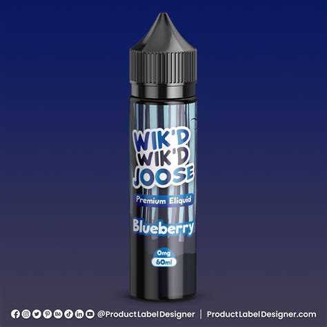 Vape E Liquid Bottle Label Design For 10 Flavour Range Product Label