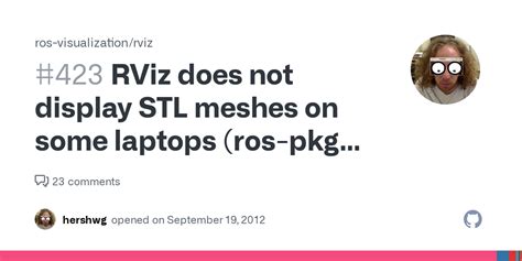 rviz does not display stl meshes on some laptops ros pkg ticket 5111