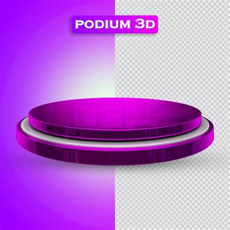 Premium Psd Podium 3d Render Blue