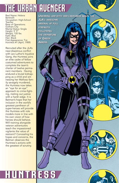 Helena Bertinelli Dc Comics Characters Huntress Helena Bertinelli