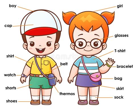 Vocabulary Stock Vector Illustration Of Scalable Shorts 84043743