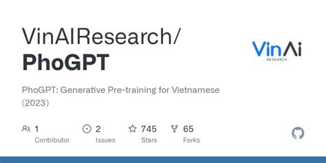 Clara Dang On Linkedin Github Vinairesearchphogpt Phogpt Generative Pre Training For
