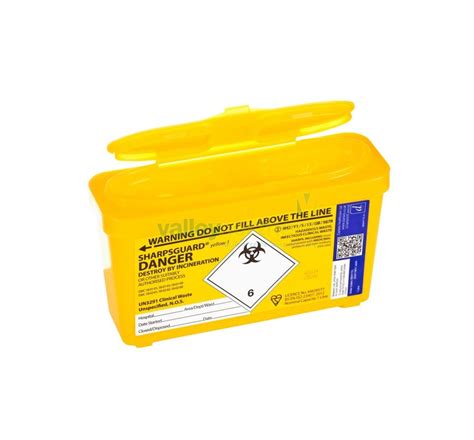 Rectangular Sharps Bin 1 Litre Valley Northern Limited