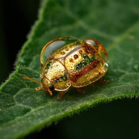 Amazing Golden Tortoise Beetle Stock Illustrations 1 Amazing Golden