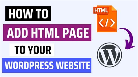 How To Upload Html File To Wordpress Website How To Upload Html File To Wordpress Youtube