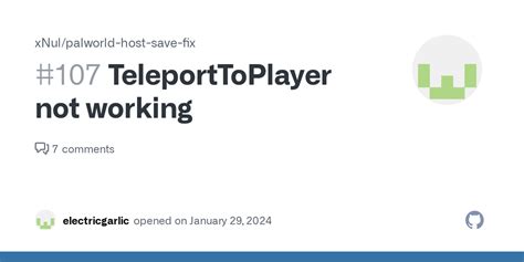 Teleporttoplayer Not Working Issue Xnul Palworld Host Save Fix