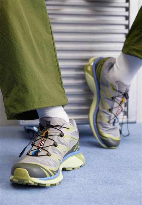 Salomon Xt 6 Unisex Trainers Gullgranada Skygray Greengrey