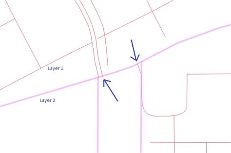 Postgis How To Snap Two Line Vertex In Two Different Layers Used In