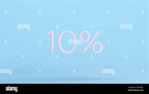 Pink 10 Percent Sign Text Business Sale Price Off 10 Ten Discount