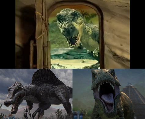 Spino And Rexy Vs T Rex Spongebob By Mnstrfrc On Deviantart