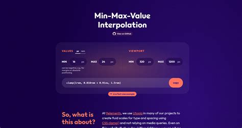 【制作ツール紹介】レスポンシブな数値設定が簡単にできる「min Max Value Interpolation」 Webデザインの入り口