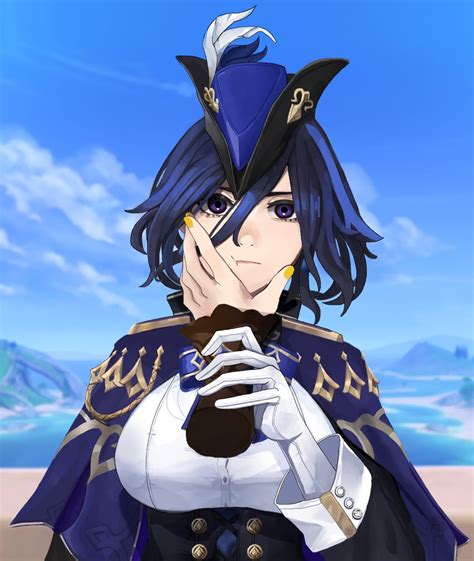 Navia And Clorinde Genshin Impact Drawn By Capkal Danbooru