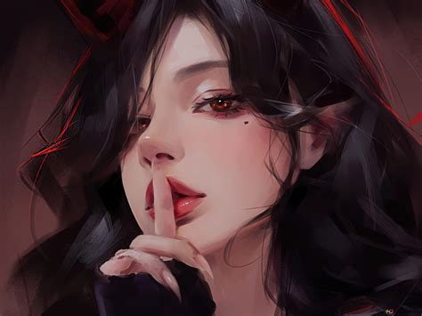 Beautiful Demon Devil Girl 4k Wallpaper Download