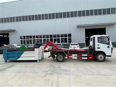 Mini 5000 Liter 5 Tons Dustbin Lorry Hook Lift Garbage Truck 5cbm