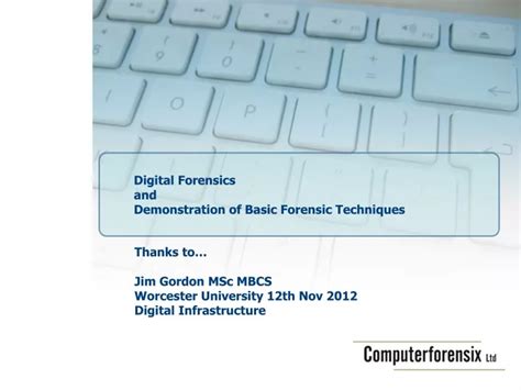 PPT Digital Forensics And Basic Techniques Demonstration PowerPoint Presentation ID 9656989