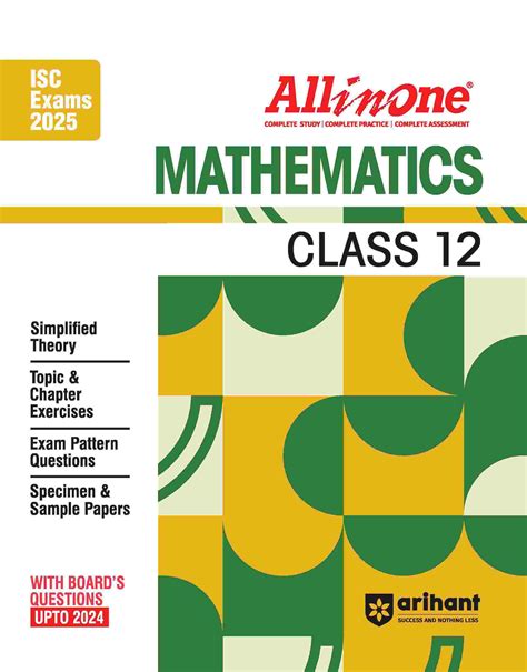All In One Mathematics Class 12th Based On Latest NCERT For ISC Exams