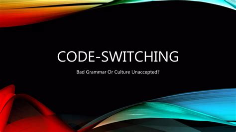 code switching pptx