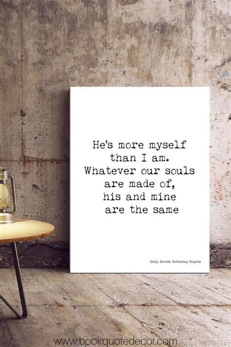 He S More Myself Than I Am Wuthering Heights Love Quote Etsy Book